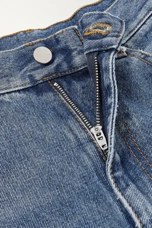 Molly Goddard Lily High-Rise Wide-Leg Jeans In Mid Denim - 75% Off